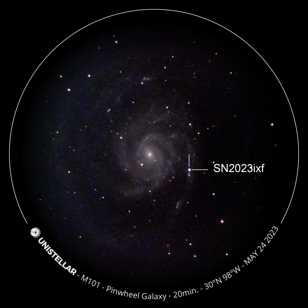 Supernova in the Pinwheel Galaxy - UNISTELLAR