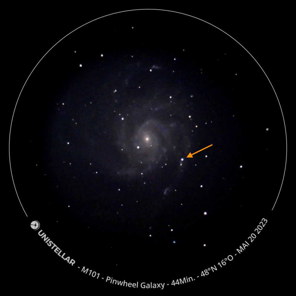 Supernova in the Pinwheel Galaxy - UNISTELLAR