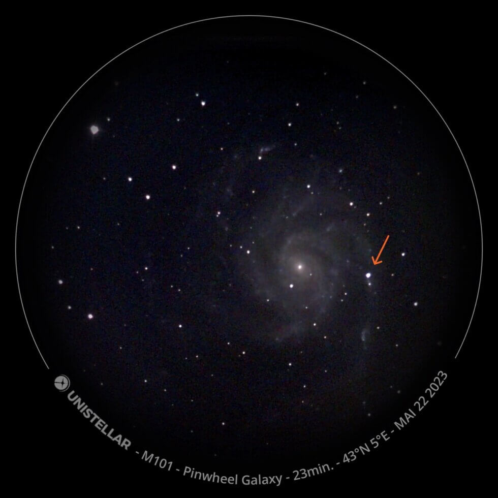 Supernova in the Pinwheel Galaxy - UNISTELLAR