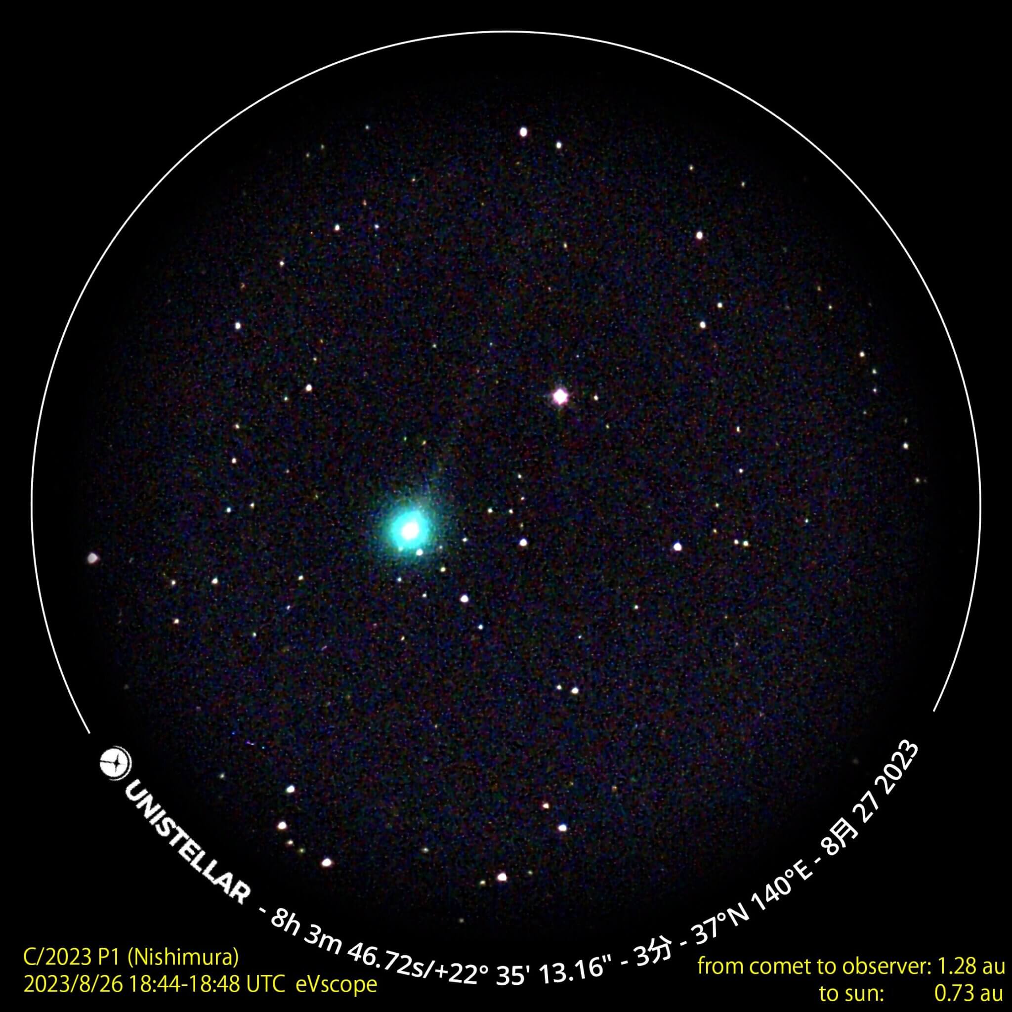 See Newfound Comet Nishimura Before it's Too Late! - UNISTELLAR